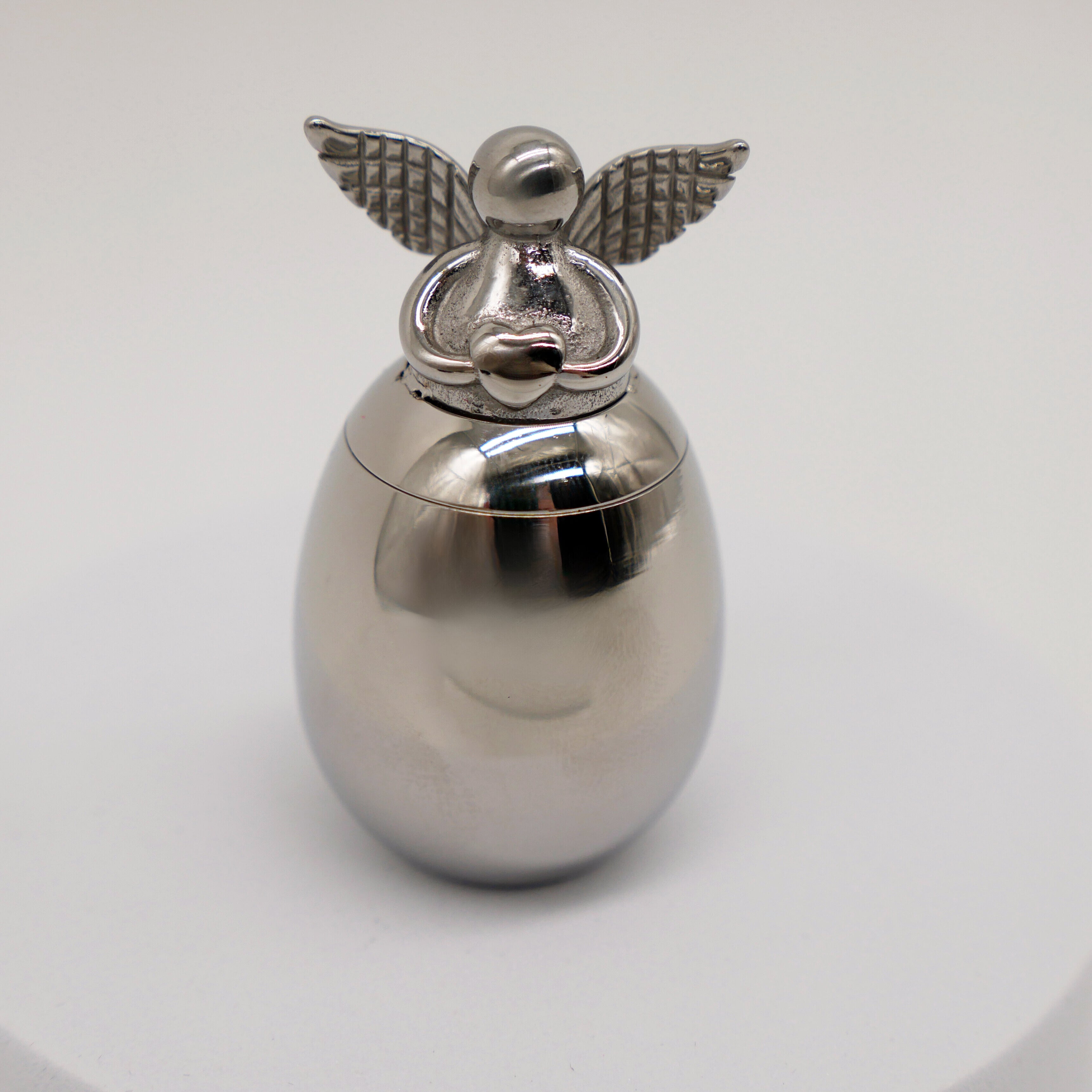 Mini engel urn Zilver - Medium – In je hart bewaren
